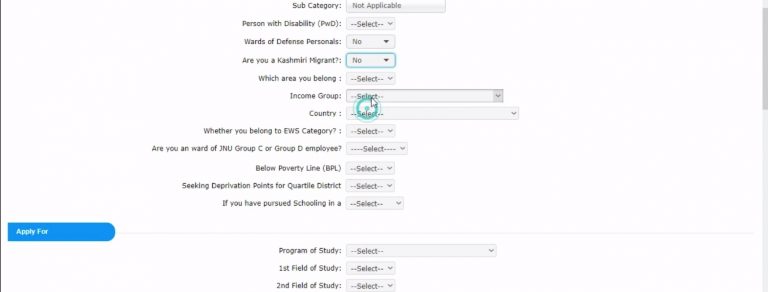How to Fill JNU Application Form 2024, Steps to Apply for JNU