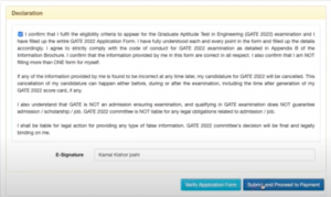 How to Fill GATE 2023 Application Form, Step by Step Form Filling