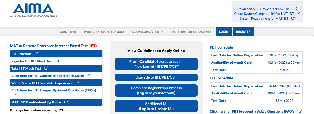 How to Fill MAT 2022 Application Form, Step Wise Form Filling Procedure