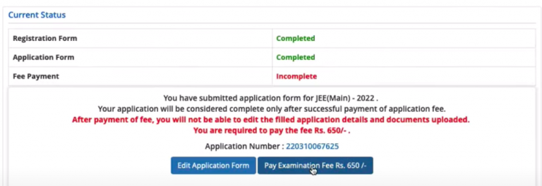 How to Apply for JEE Main 2023, Step by Step Form Filling Procedure