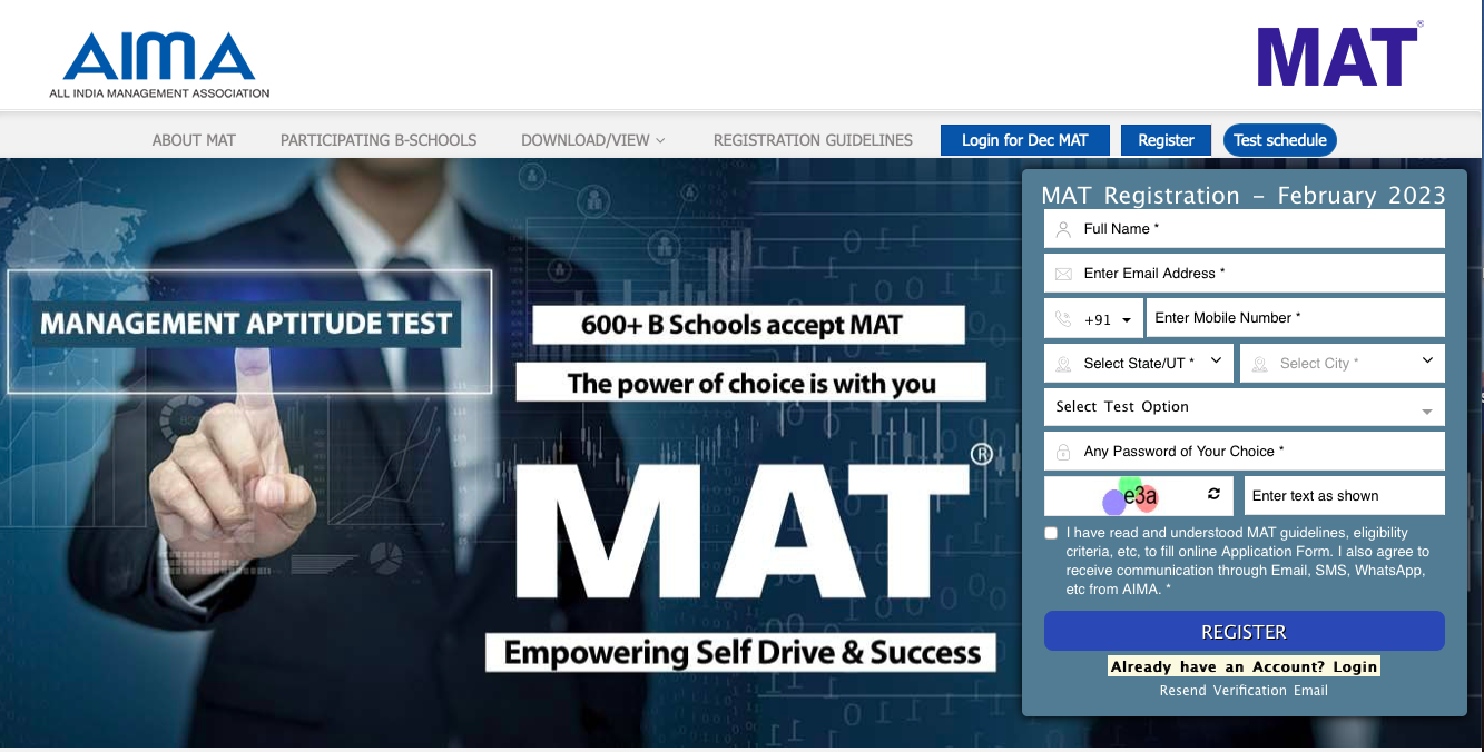 How to Fill MAT 2023 Application Form, Step Wise Filling Process