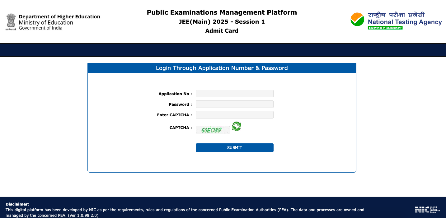 JEE Main 2026 Admit Card: Download Session 1 City Slip Here