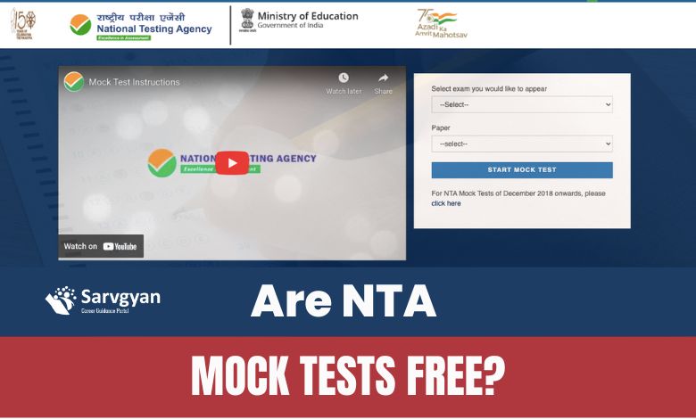 Are NTA Mock Tests Free? How to Access for All Exams (NEET, JEE, CUET…)