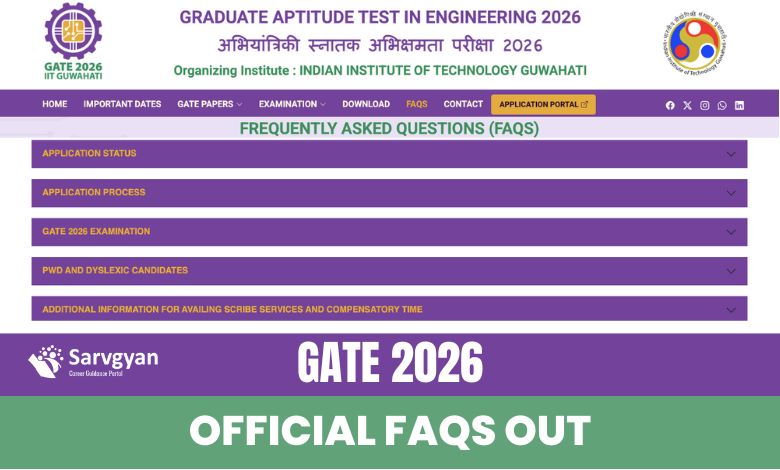 GATE 2026 FAQs PDF Out: Clear Your Application Status Doubts
