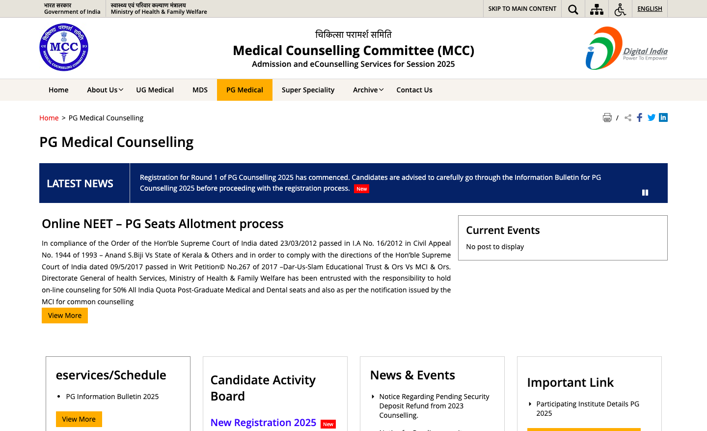 NEET PG 2025 Counselling Registration Link Out, Apply Here