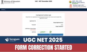 UGC NET 2025 Application Correction Started For December Cycle