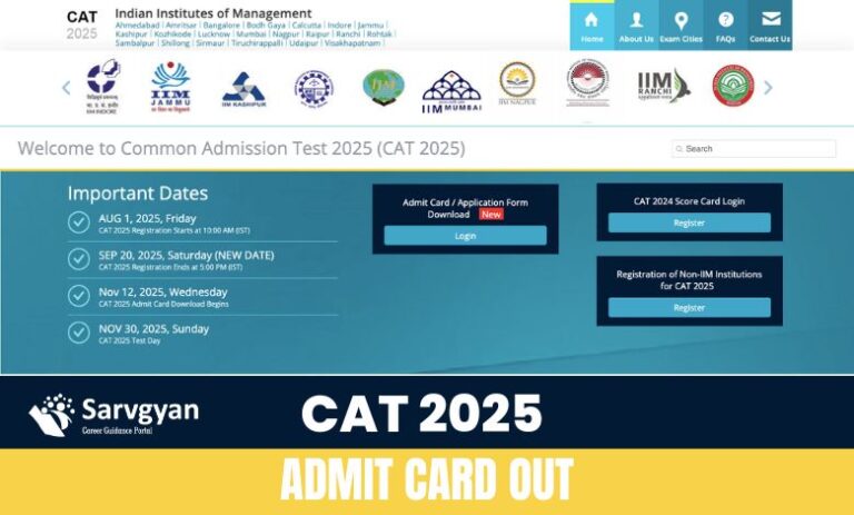 CAT 2025 Admit Card Download Link Out, Direct Link Here