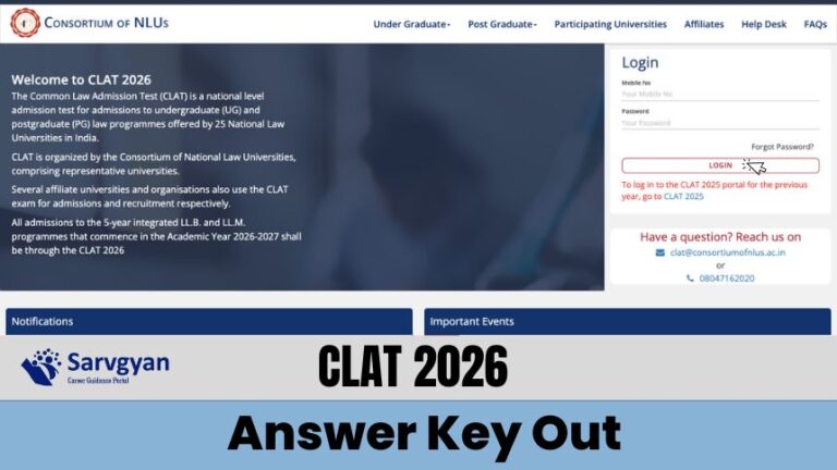 CLAT 2026 Answer Key Out, PDF & Objection Link Here