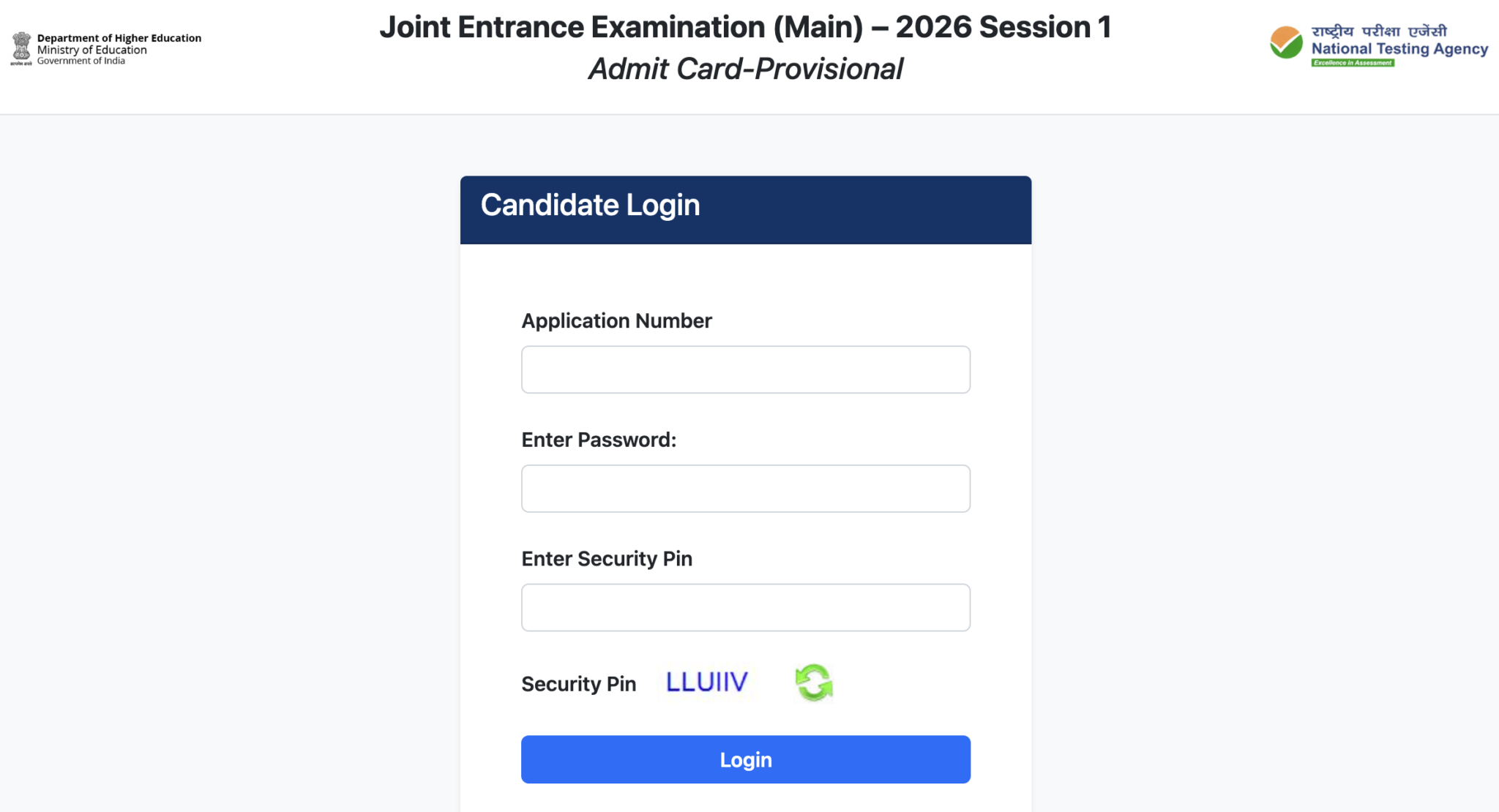 JEE Mains 2026 Admit Card (Out): Download Session 2 Hall Ticket