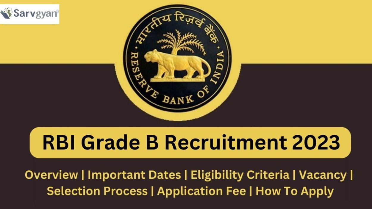Rbi Grade B Recruitment 2023 Application Begins For 291 Posts Know