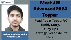 Who is VC Reddy? JEE Advanced Topper from IIT Hyderabad, Everything ...