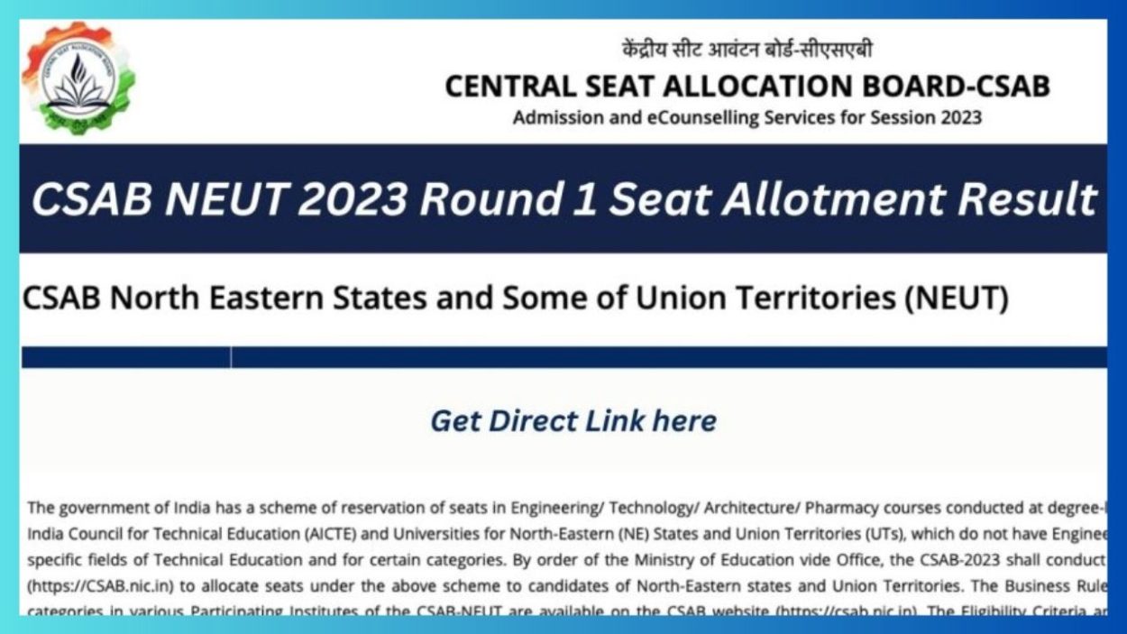 CSAB 2023 Special Round Registration Started, Steps To Apply Here - SarvGyan News