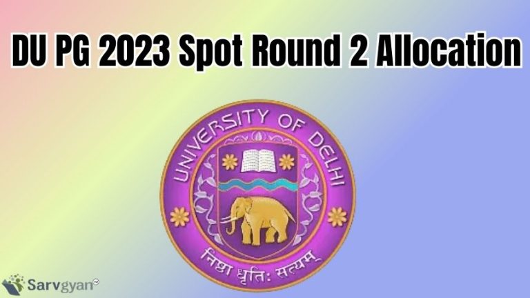 DU PG 2023 Spot Round 2 Allocation Direct Link Activated @admission.uod ...
