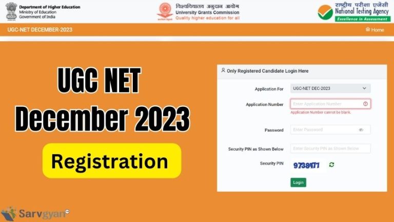 UGC NET December 2023 Registration Begins, Official Notice Out - SarvGyan News