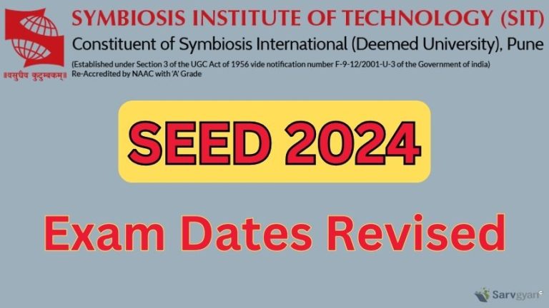 SEED 2024 Exam Dates Revised to Jan 14, Last Day to Register 30 Nov ...