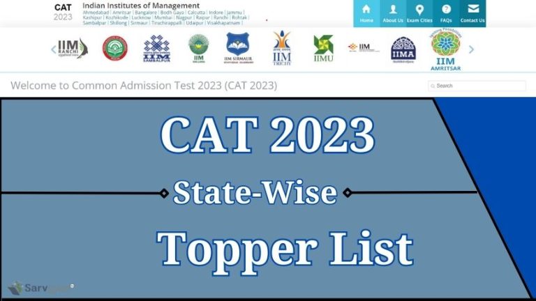 CAT 2023 Toppers List Out, Check State-Wise Topper List Here - SarvGyan ...