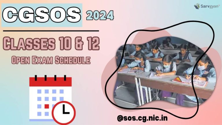 Chhattisgarh Board 2024 Open School Board Exam Date Sheet Out, Official ...
