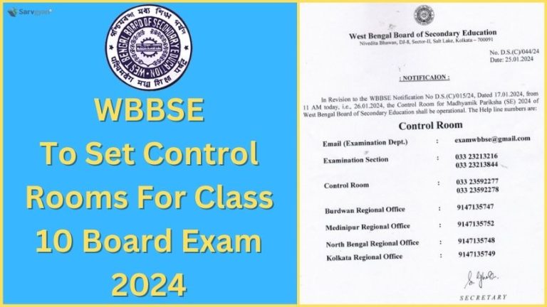 WBBSE Set Control Rooms In Every District For Class 10 Board Exam 2024 ...