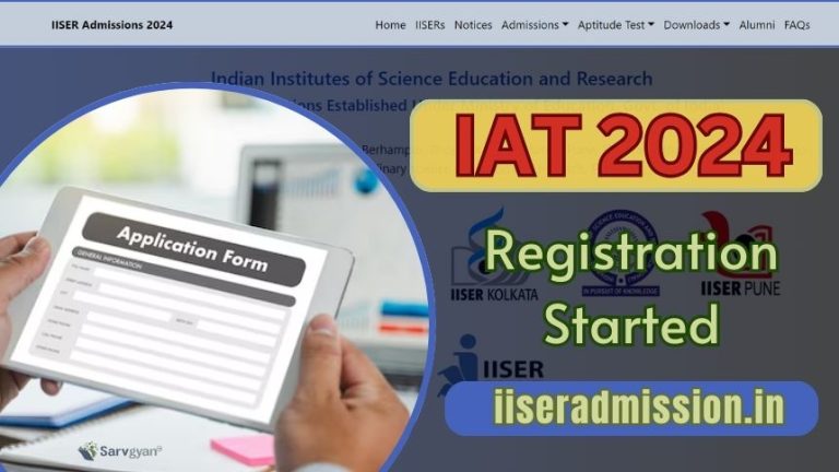 IISER 2024 Application form Out, Get Steps & Registration link here - SarvGyan News