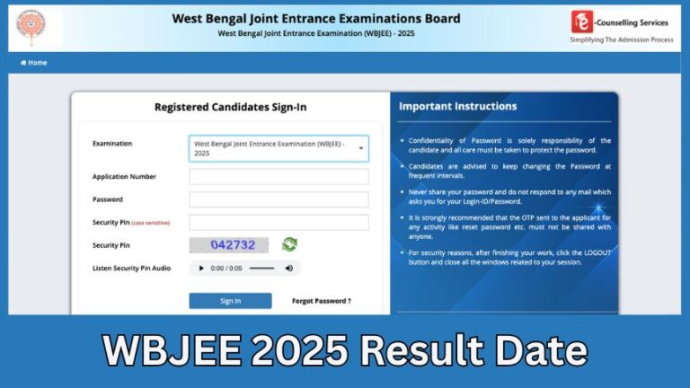 What Is the Expected Date for WBJEE 2025 Result?